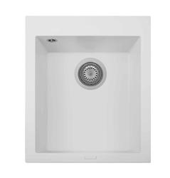 LaToscana™ ONE Series Drop-In 16" White Quartz Single-Hole Single Bowl ...