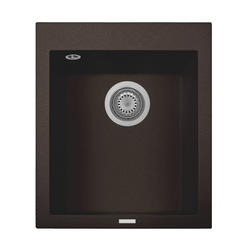 LaToscana™ ONE Series Drop-In 16" Brown Quartz Single-Hole Single Bowl ...