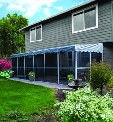 Patio-Mate™ 8' 6" x 25' 7" White/Gray Screen Enclosure at Menards®