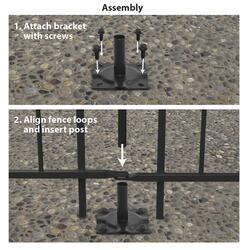 Enchanted Garden™ No-Dig Surface Mount Fence Bracket at Menards®