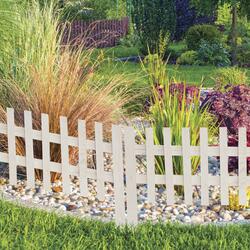12"H x 16"W Cape Cod Wood White Garden Border Fence at Menards®