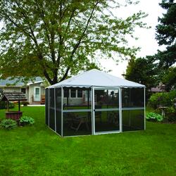 Casita™ 11' 7" x 11' 7" White/Gray Free-Standing Screen House at Menards®