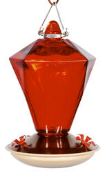 Audubon Ruby Diamond Glass Hummingbird Feeder - 24 oz at Menards®