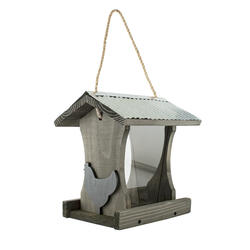 Enchanted Garden Rustic Farmhouse Tall Hopper Bird Feeder