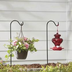 Enchanted Garden® 30" Black Single Shepherd Hook at Menards®
