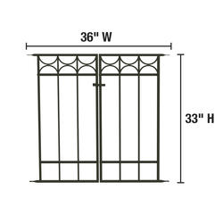 Enchanted Garden™ 33 x 36 Aberdeen No-Dig Fence Gate at Menards®