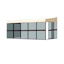 Patio-Mate™ 7' 8" x 19' 3" Chestnut/Almond Screen Enclosure at Menards®