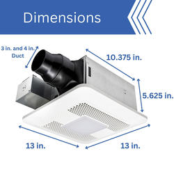 Panasonic® Whisper Renew™ 110 CFM Ceiling Exhaust Bath Fan at Menards®