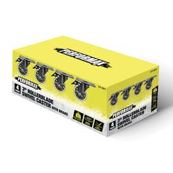 Performax® 3" Rollerblade Swivel Caster with Brake - 4 Pack at Menards®