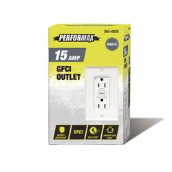 Performax™ 15-Amp White GFCI Outlet at Menards®