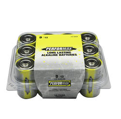 Performax™ D Alkaline Batteries - 12 pack at Menards®