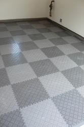 Norsk™ 18-1/3 x 18-1/3 Raised Diamond Pattern PVC Tiles (13.95 sq.ft ...