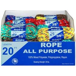 3/8" x 20' Braided Rope - Assorted Colors at Menards®