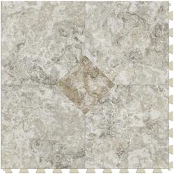 EverLast Tile® Breccia Collection Blanco Primo 20 x 20 Floating Luxury ...