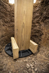 16" Footing Pad - Composite Post Footer at Menards®
