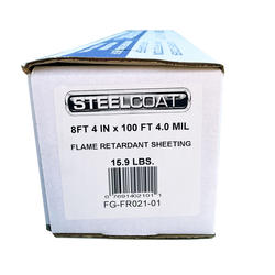 Steelcoat® 8'4" x 100' 4-mil White Flame Retardant Plastic Sheeting at ...