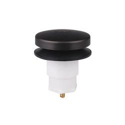 Plumbworks® Toe Touch Oil-Rubbed Bronze Bathtub Stopper with Strainer ...