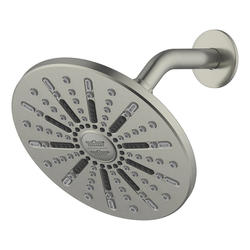 Tuscany® Brushed Nickel 2-Spray Fixed Mount Showerhead at Menards®