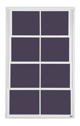 Eze-Breeze 36" W x 72" H Vinyl Vertical 4-Track White Venting Window at ...