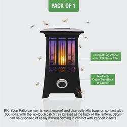 PIC® Solar Lantern Bug Zapper with LED Flame Effect at Menards®