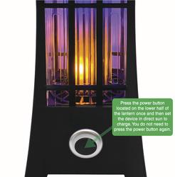 PIC® Solar Lantern Bug Zapper with LED Flame Effect at Menards®