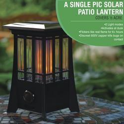 PIC® Solar Lantern Bug Zapper with LED Flame Effect at Menards®