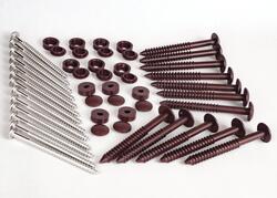 Shutters By Design 3" Bordeaux Exterior Vinyl Shutter Spikes - 12 Pack ...