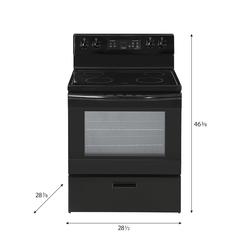 Criterion® 30" 5.1 cu. ft. Black Electric Range (Smoothtop) at Menards®