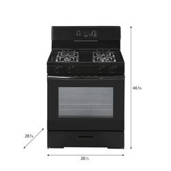 Criterion® 30" 5.1 cu.ft Black Gas Range at Menards®