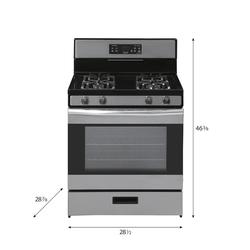 Criterion® 30" 5.1 cu.ft Stainless Steel Gas Range at Menards®