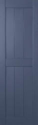 Shutters by Design 14-1/2"W x 59"H Classic Blue Vinyl Reversible Raised ...