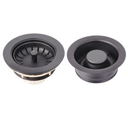 Keeney® Matte Black Garbage Disposal Sink Drain & Flange Combo Pack at ...
