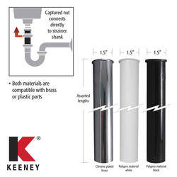 Plumb Pak® 1-1/2 x 12 Plastic Sink Tailpiece Tube at Menards®