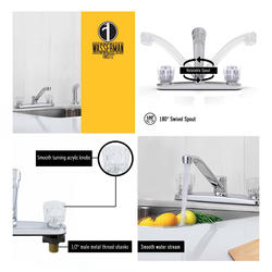 Wasserman Two-Handle Chrome Kitchen Faucet at Menards®