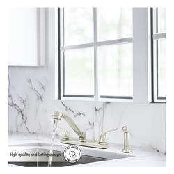 Wasserman Two-Handle Stainless Steel Kitchen Faucet at Menards®