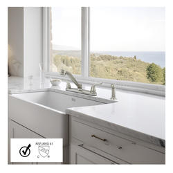 Wasserman Two-Handle Stainless Steel Kitchen Faucet at Menards®
