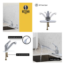 Wasserman Single-Handle Chrome Kitchen Faucet at Menards®