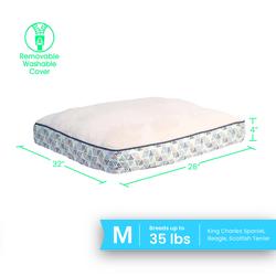 Master Paws® 32" x 26" Geometric Gusset Dog Bed at Menards®