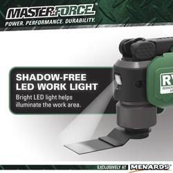 Masterforce® 4-Amp Corded Oscillating Multi-Tool Kit at Menards®