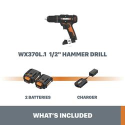 WORX® 20-Volt Cordless 1/2" Hammer Drill Kit at Menards®