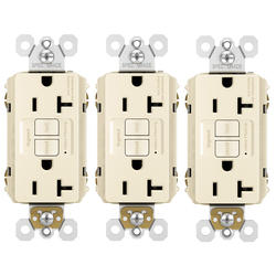 Legrand® radiant® 20 Amp Light Almond GFCI Decorator Outlet - 3 Pack at ...