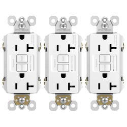 Legrand® radiant® 20 Amp White GFCI Decorator Outlet - 3 Pack at Menards®