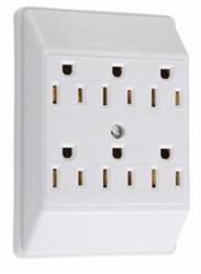 Legrand® Pass & Seymour White 6-Outlet Wall Tap at Menards®