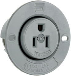 Legrand® 15 Amp Gray Flanged Outlet at Menards®