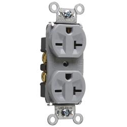 Legrand® 20 Amp Gray Heavy-Duty Duplex Outlet at Menards®