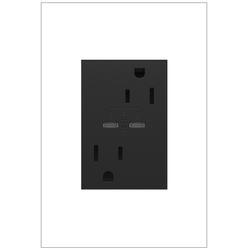 Legrand® adorne® 15A Duplex Outlet Plus Ultra-Fast 6.0A USB with Power ...