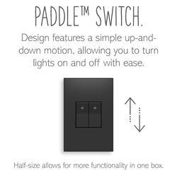 Legrand® adorne® 15 Amp 3 Pole 3-Way Graphite Rocker Light Switch with ...