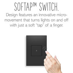 Legrand® adorne® 15 Amp 3 Pole 3-Way Graphite Tap Light Switch with ...