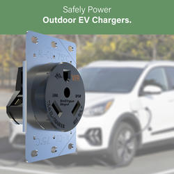 Legrand® 30 Amp Black Weather-Resistant Flush Mount RV/Trailer Power ...