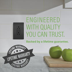 Legrand® radiant® 15 Amp Black Tamper-Resistant USB Dual Type C USB ...